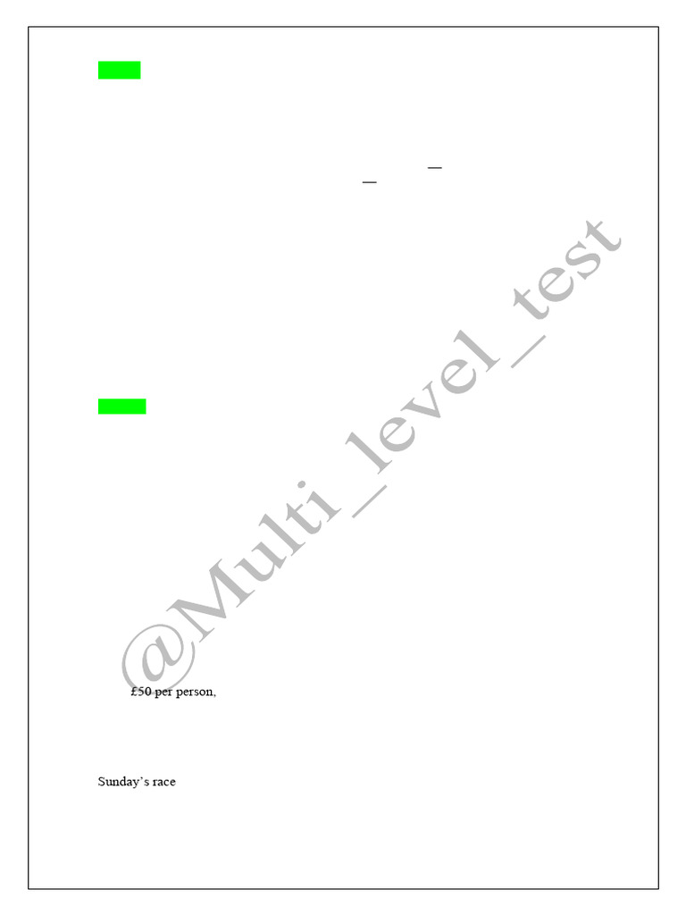 @multi - Level - Test Reading Full Mock | PDF