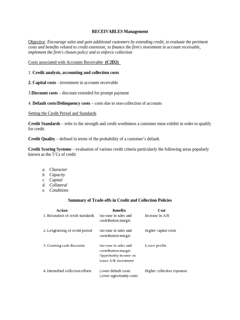 Receivables Management | PDF