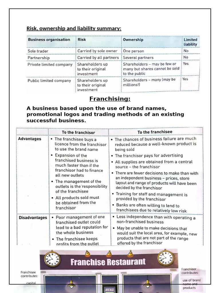 Franchising and Joint Ventures | PDF