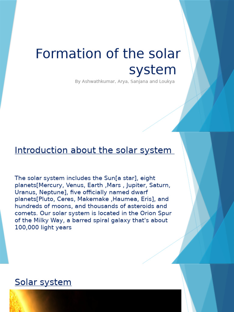 Formation of The Solar System | PDF
