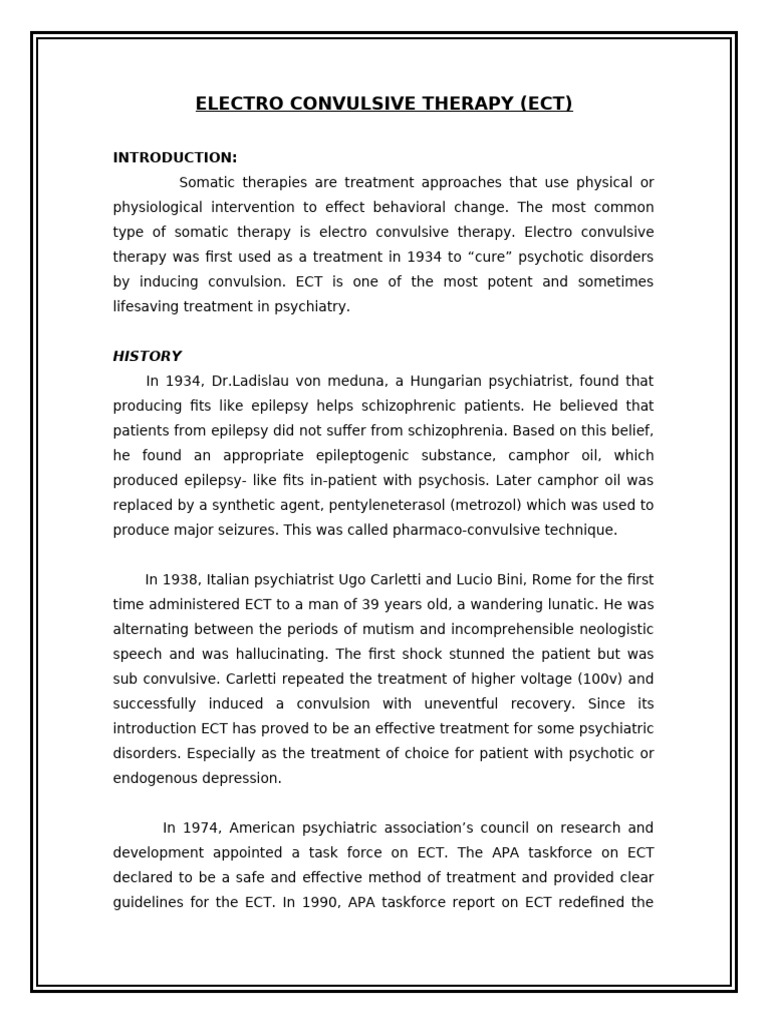 Ect Care of Patient!!!! | PDF