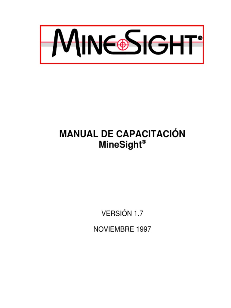 MineSight Espa | PDF | Ventana (informática) | Apoyo