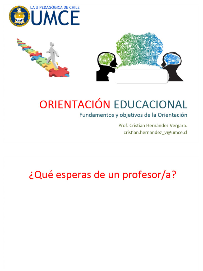 Fundamentos y Objetivos Orientaci N en General | PDF