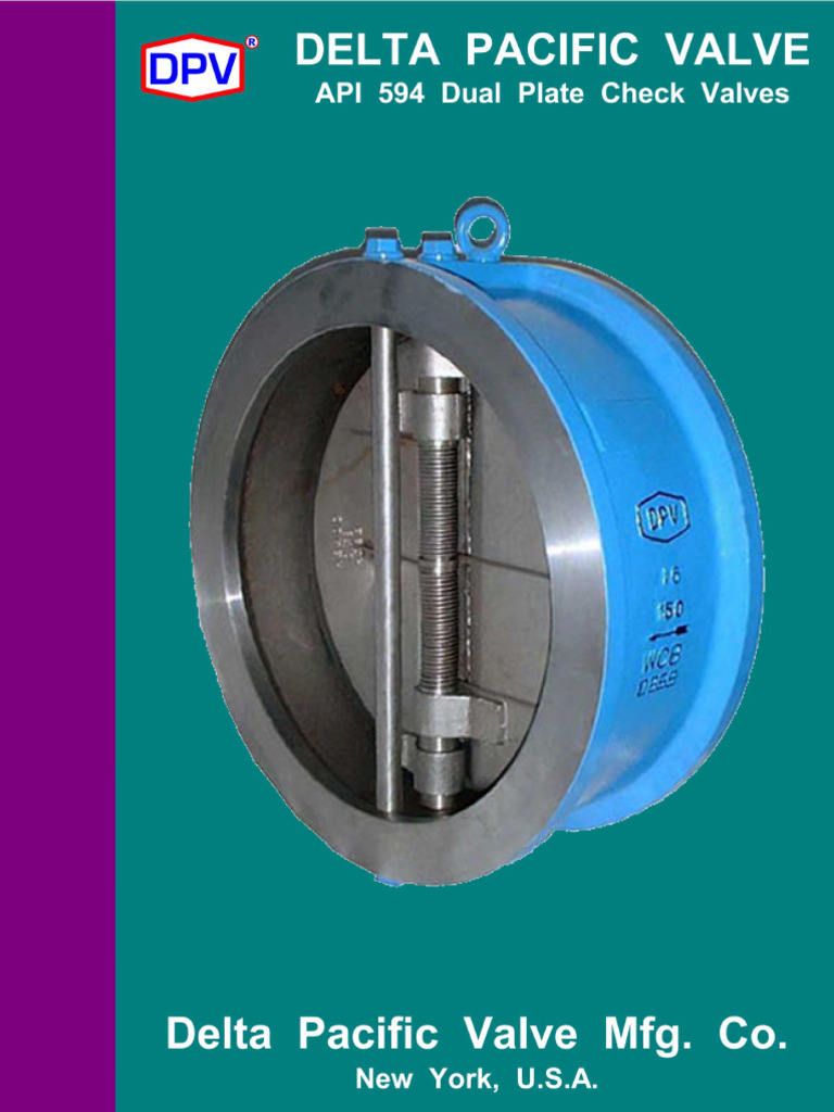 DPV API 594 Dual Plate Check Valve Catalog | PDF