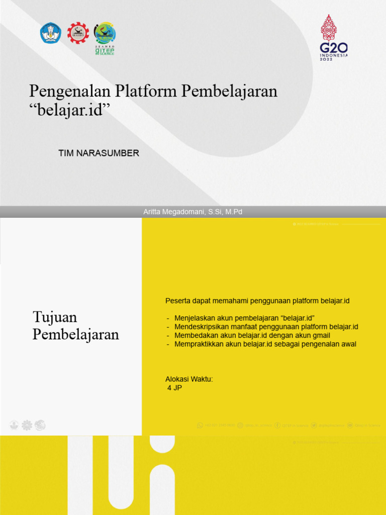 Pengenalan Platform Pembelajaran Belajar - Id | PDF
