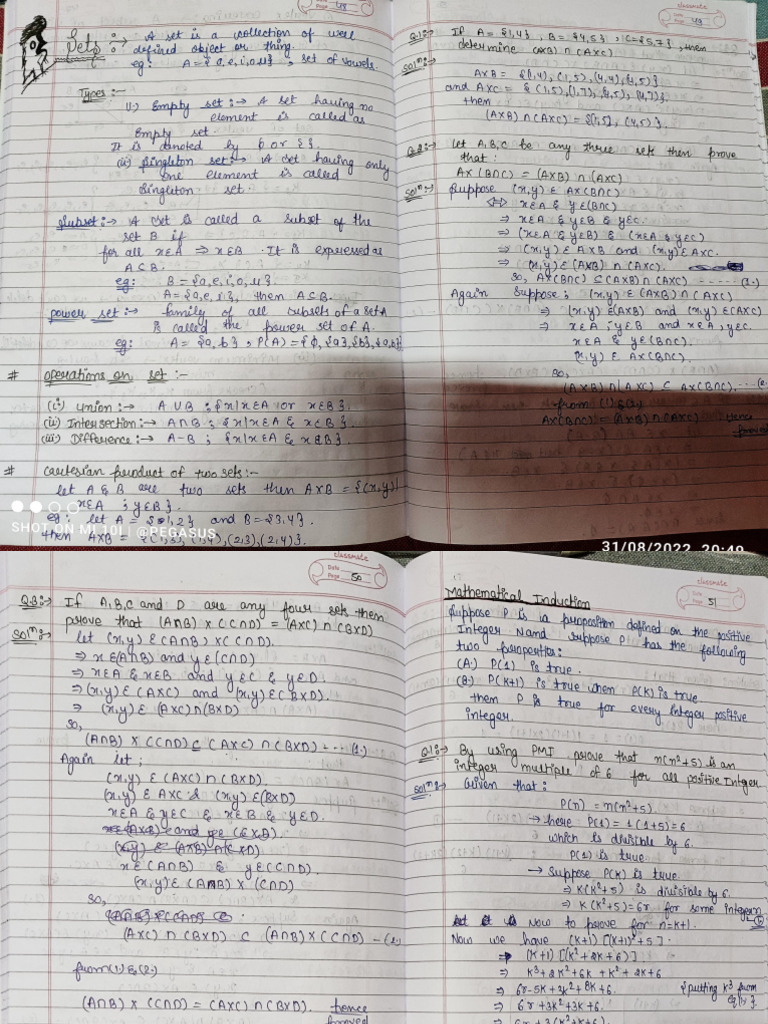 Unit2 Set Relation Function | PDF