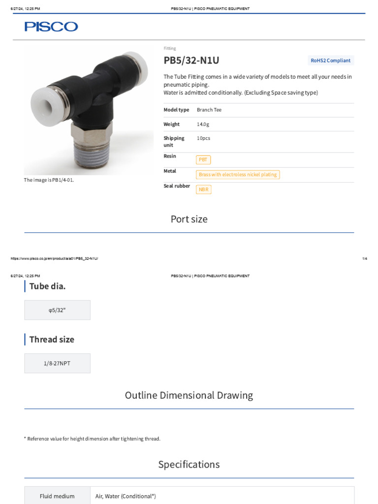 PB5 - 32-N1u - Pisco Pneumatic Equipment | PDF