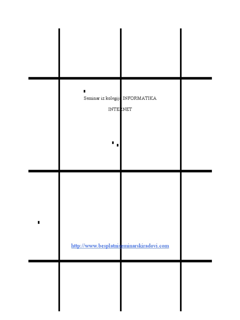 Internet, Pojam Nastanak Razvoj | PDF