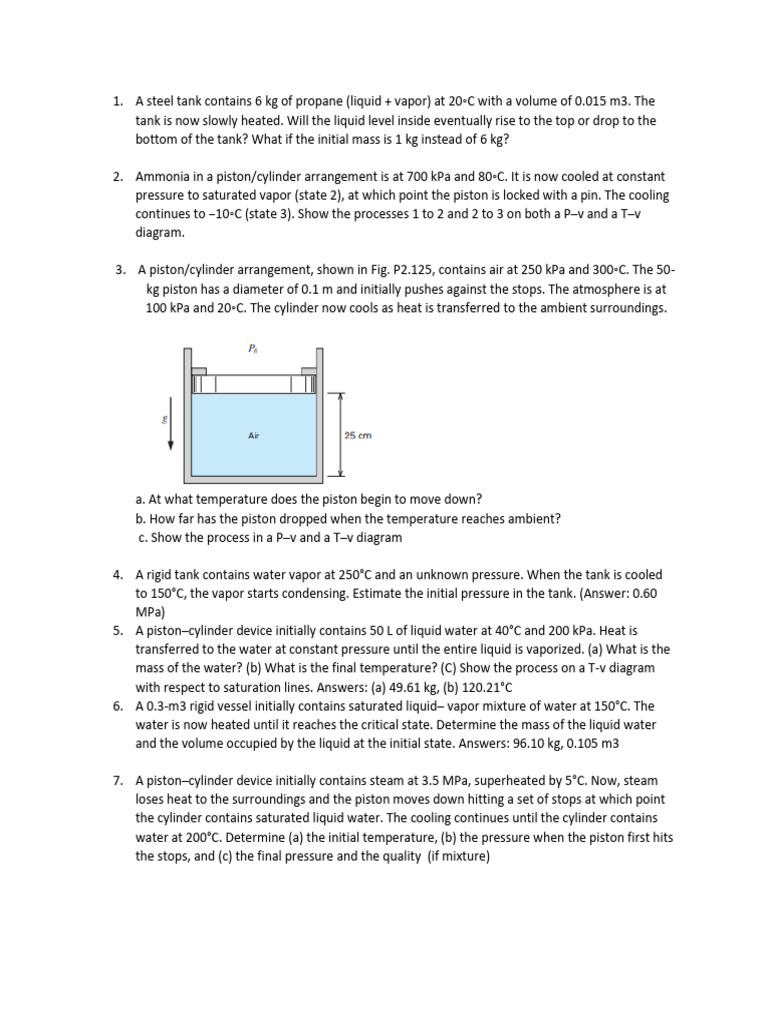MORE PROBLEMS IN PURE SUBSTANCE | PDF