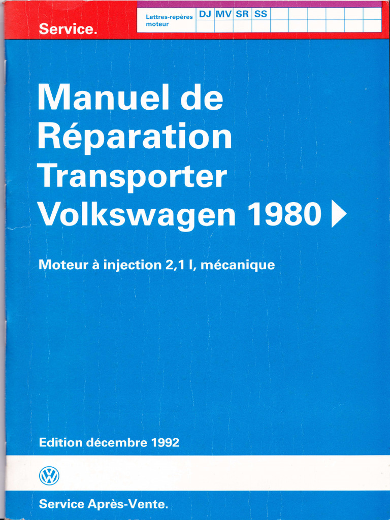 Manuel de Reparation Moteur 2l1 DJ MV SR SS | PDF
