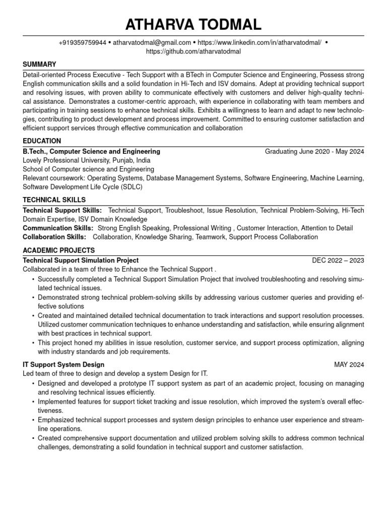 ASU Resume Template | PDF