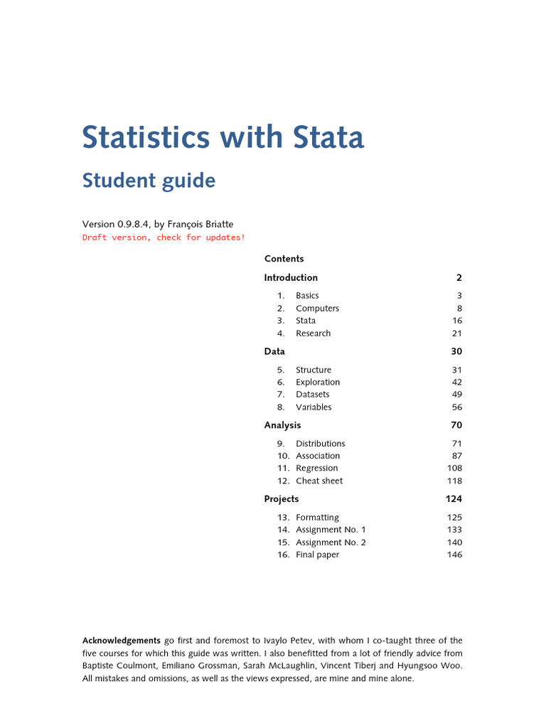 Stata Guide 2012 | PDF