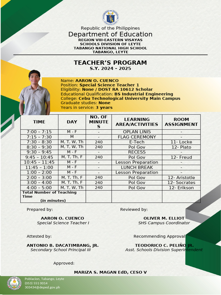 Teachers-Program - AOC | PDF