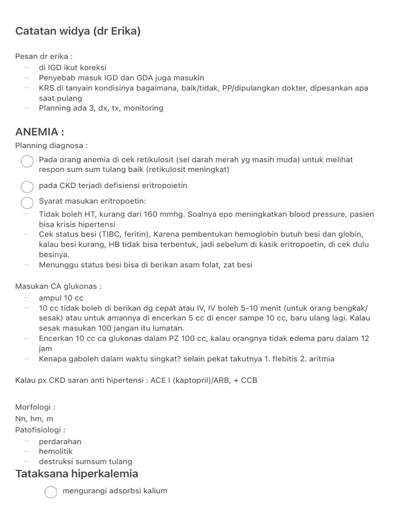 Catatan Widya (DR Erika) | PDF