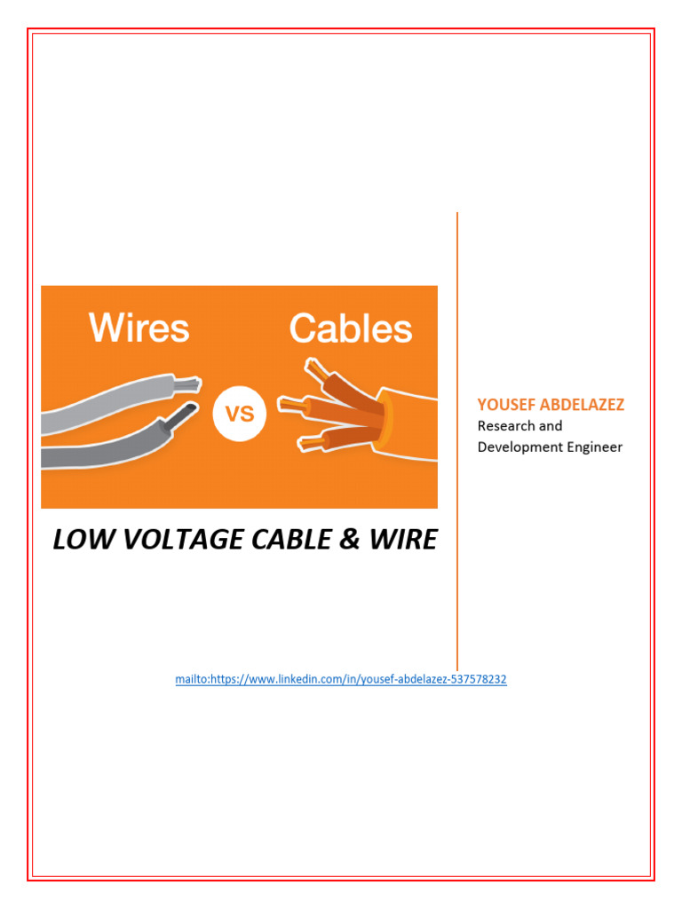 Low Voltage Cable & Wire | PDF