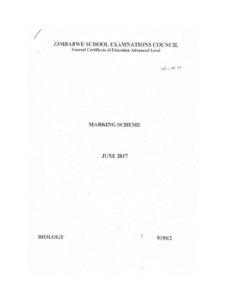 Alevel Bio p2 Ms June 2017 2 (1) | PDF