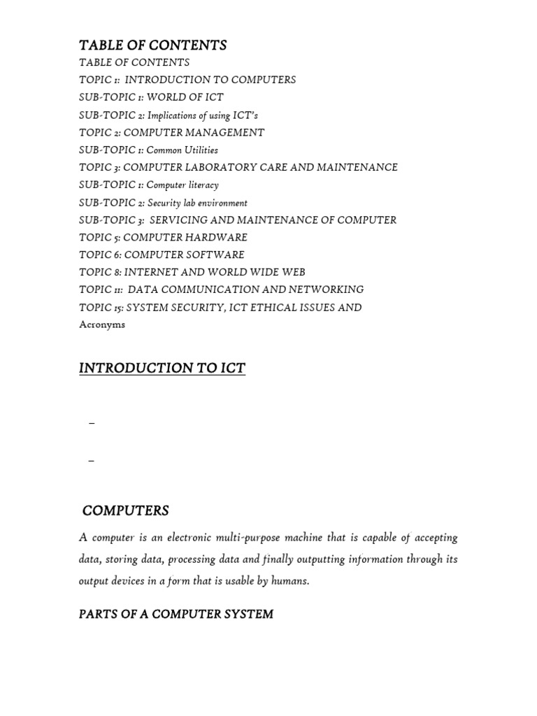 Ict Notes Cohes2 | PDF