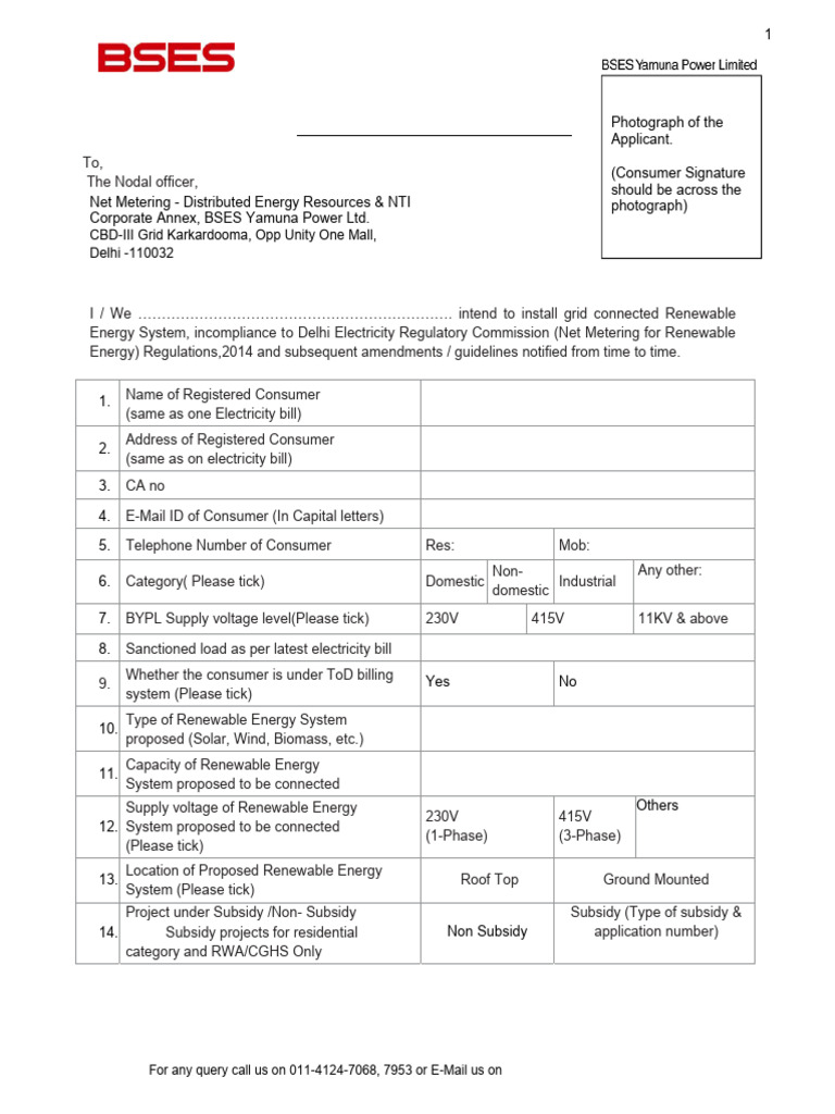 Net Metering Registration Process BYPL New | PDF