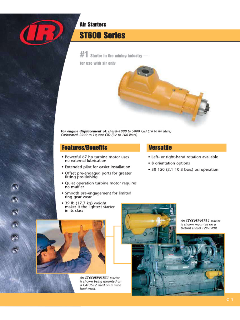 Ir Air Starter ST600 Series | PDF