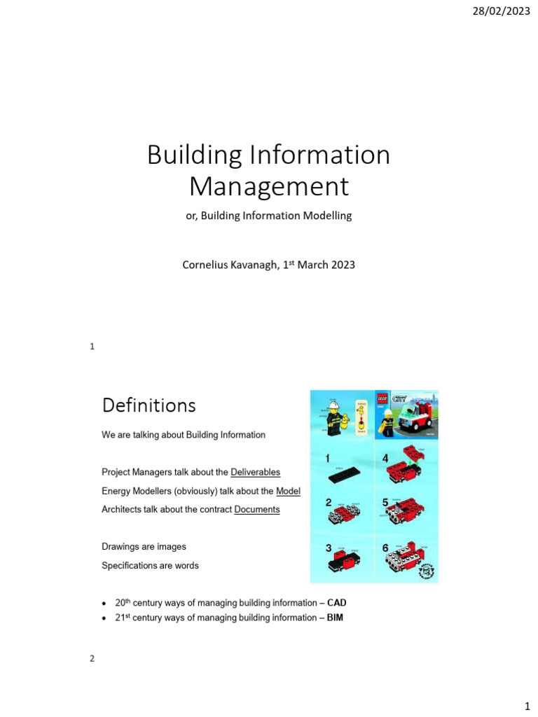 BIM Presentation - Final | PDF