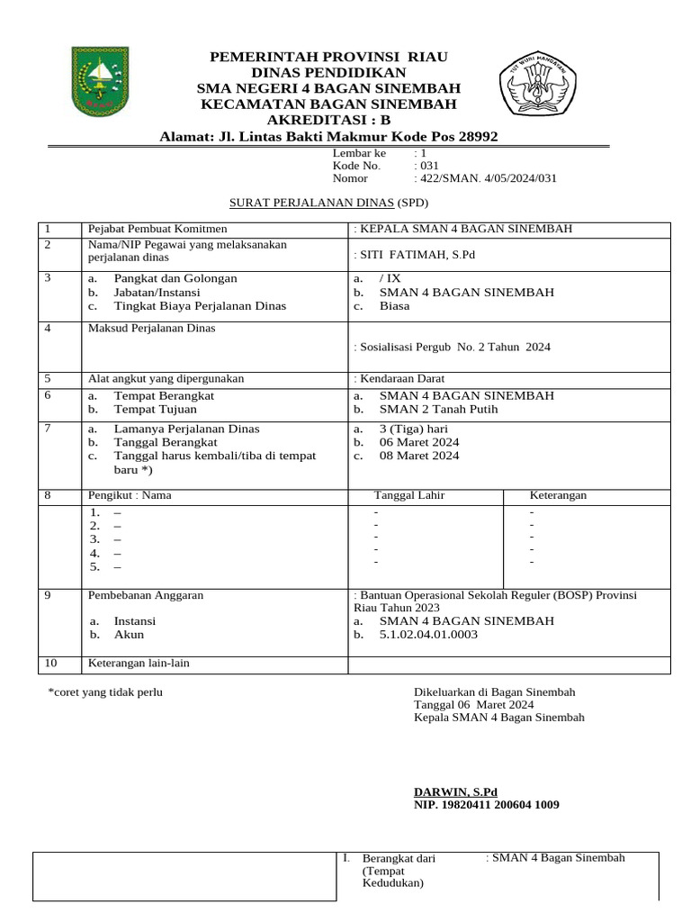 SPPD Baru 2024 | PDF
