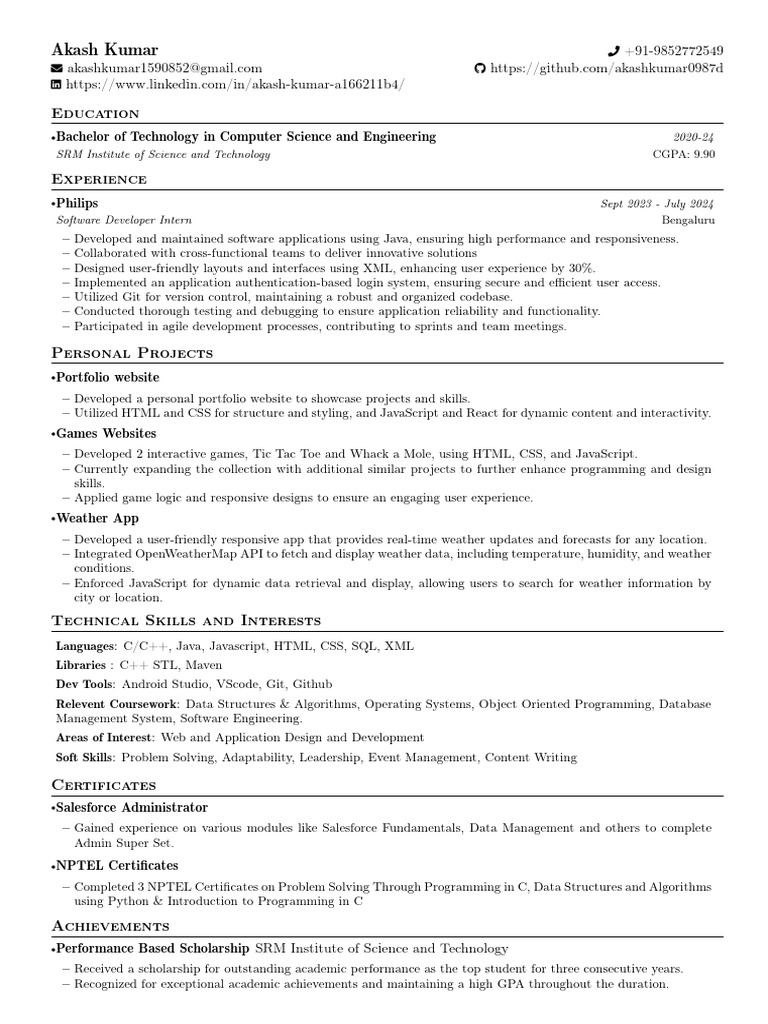 Akash - Kumar Resume | PDF | Computer Programming | Computers
