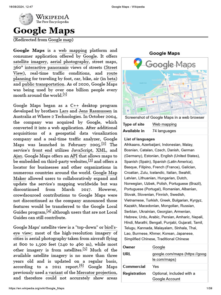 Google Maps | PDF