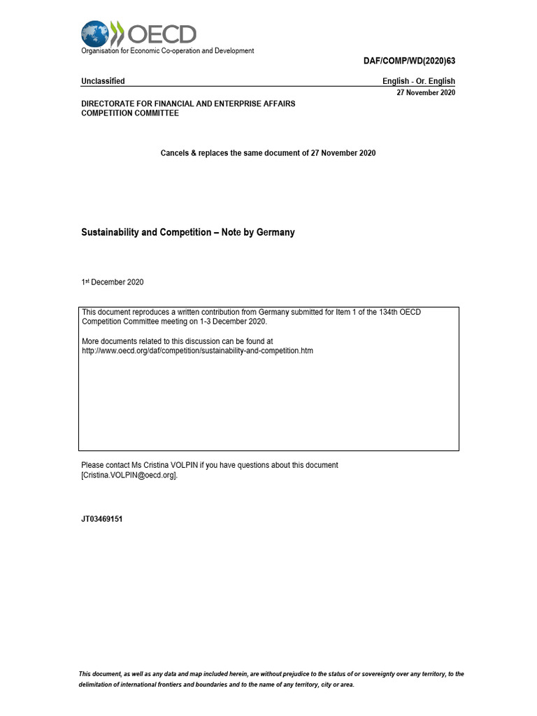 Oecd Note Germany | PDF