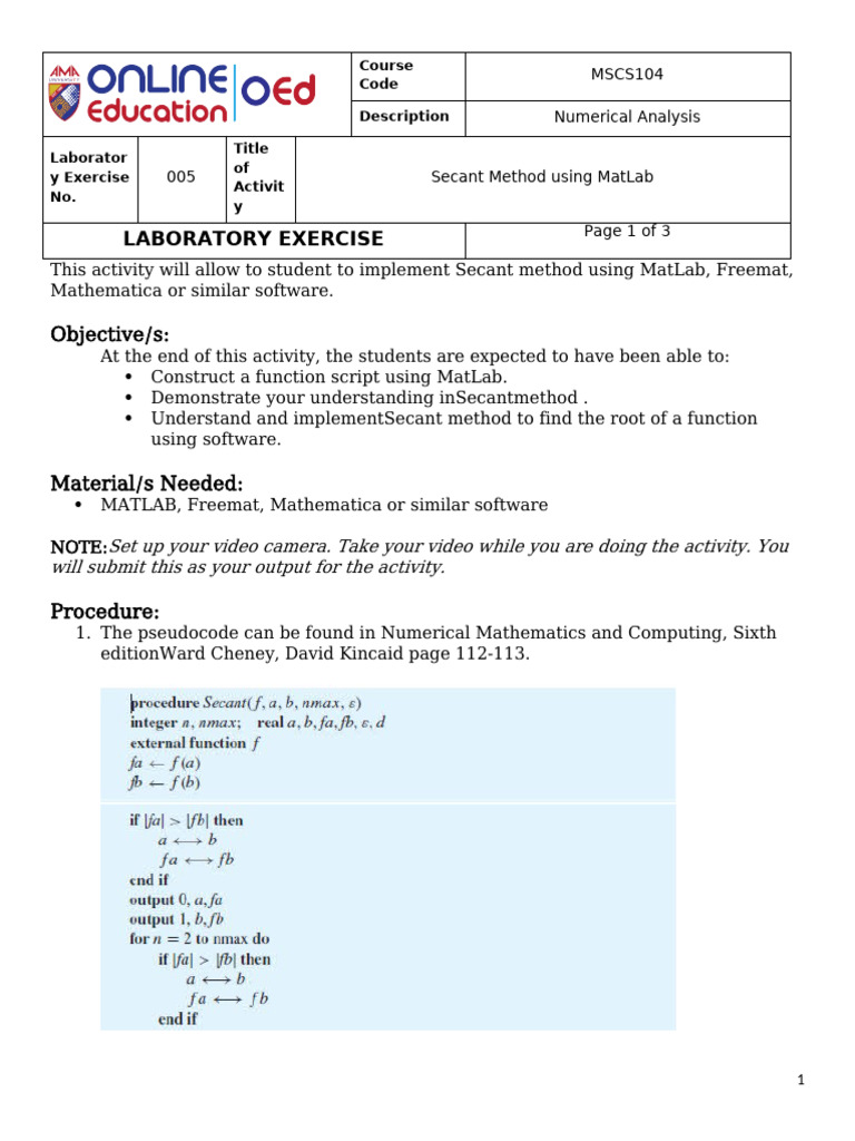 Week 007 - Laboratory 005 | PDF