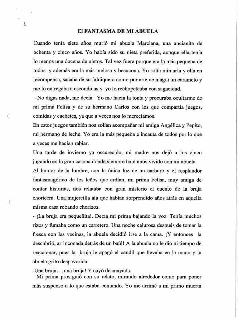 El Fantasma de Mi Abuela | PDF
