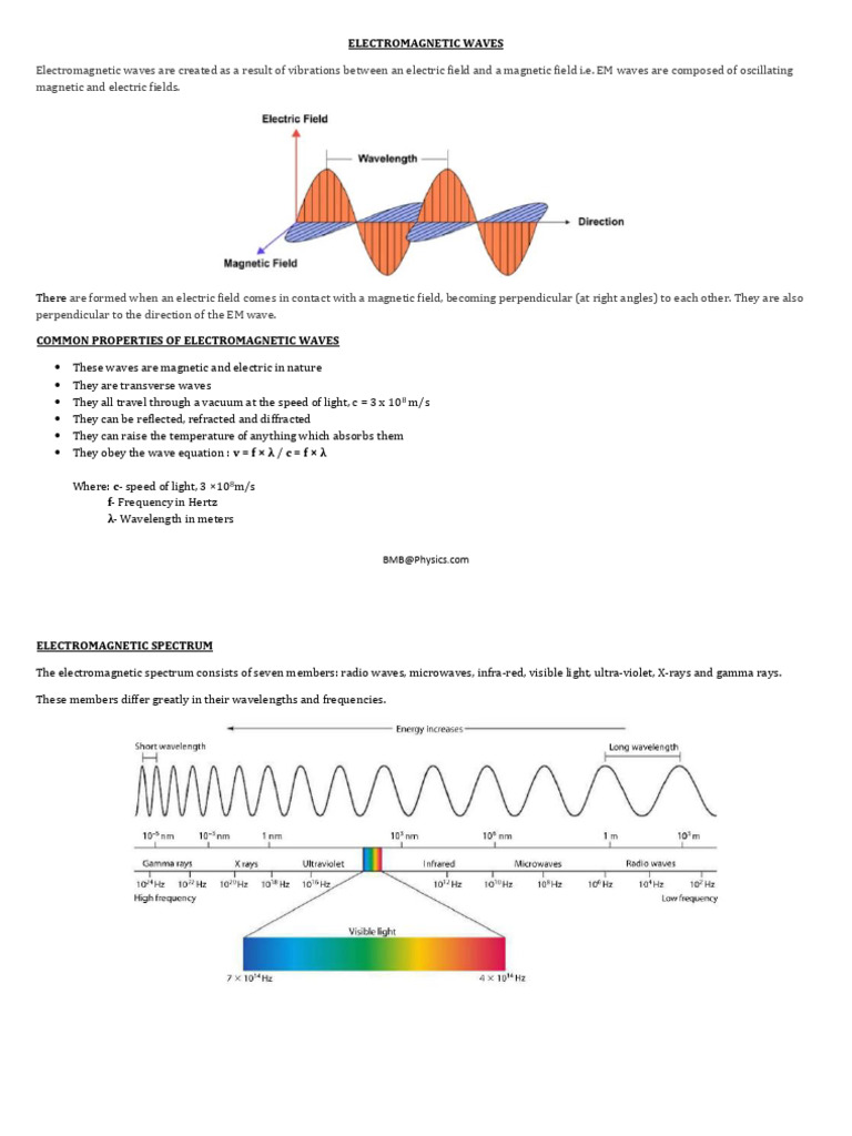 Electromagnetic Waves | PDF