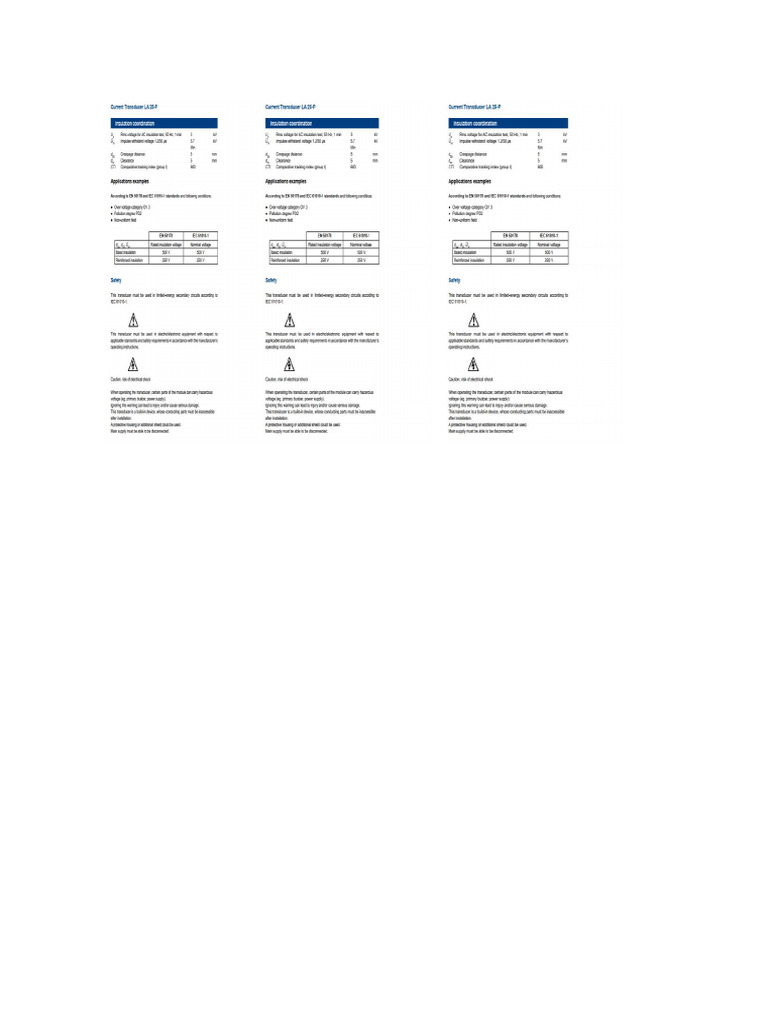 Current Transducer 25A-4 | PDF