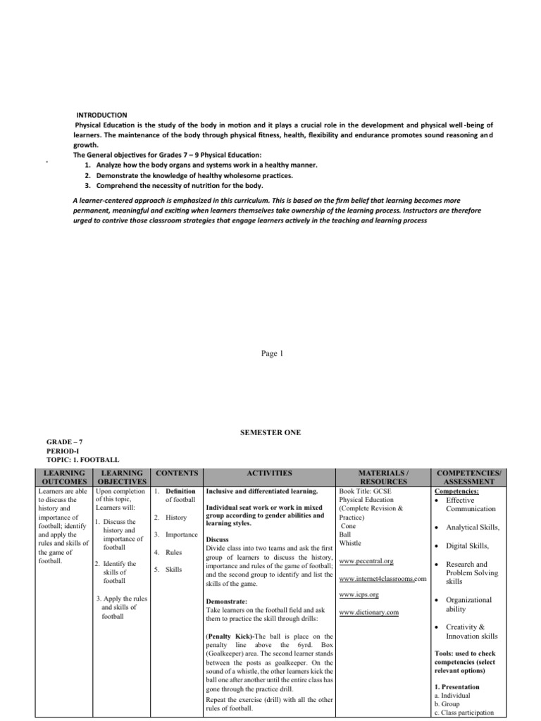 Physical Education | PDF