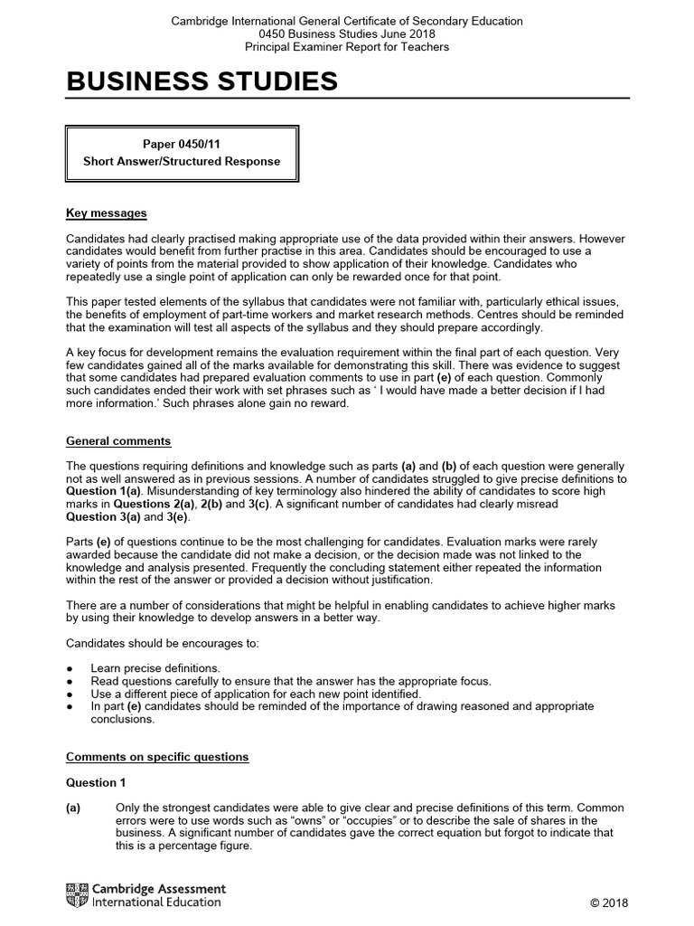 Business Studies | PDF