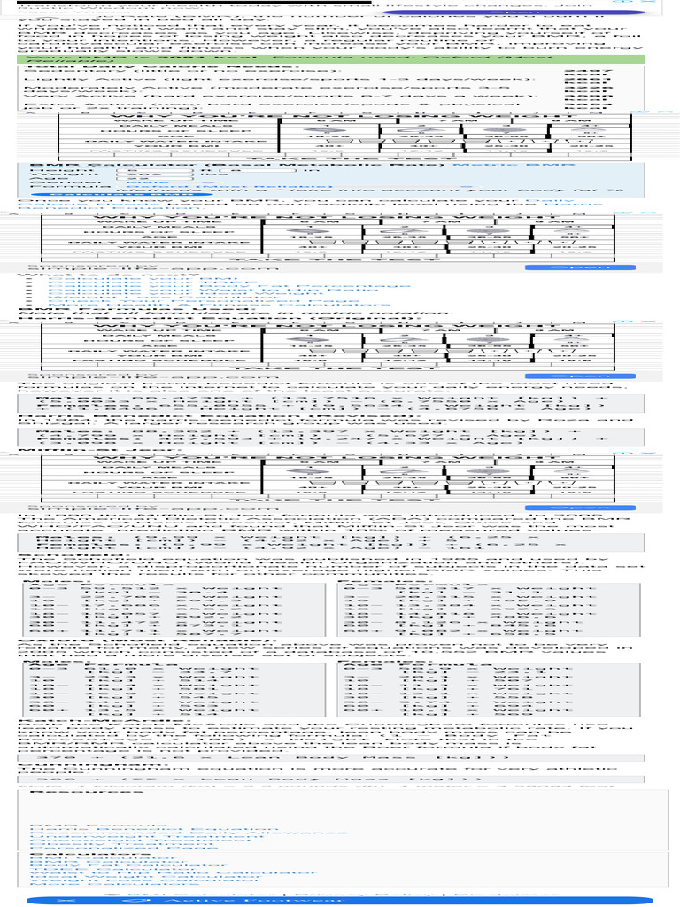 BMR Calculator | PDF