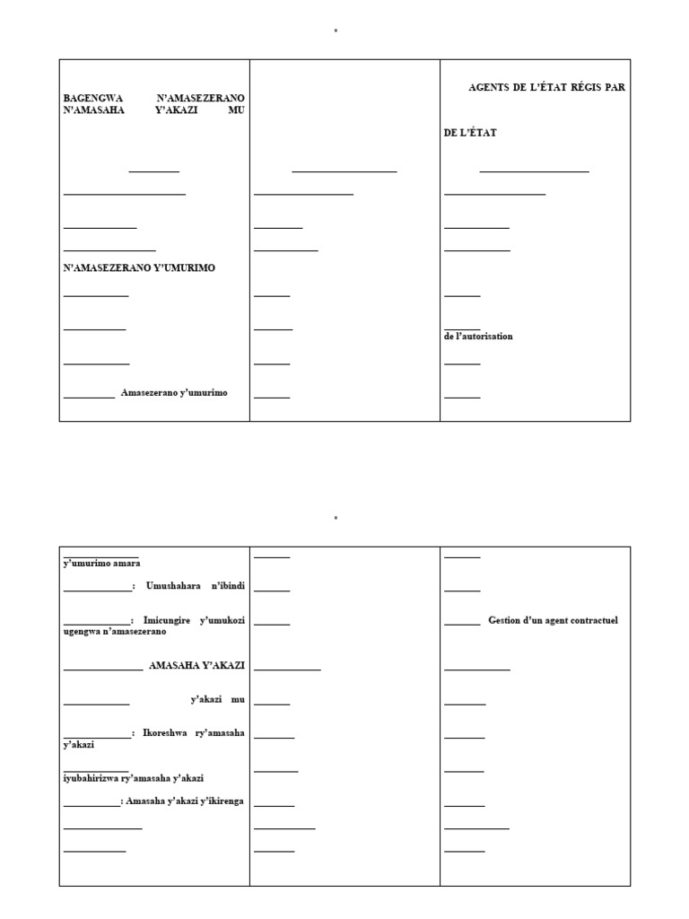 Ministerial Order On Public Servants Governed by An Employment Contract ...