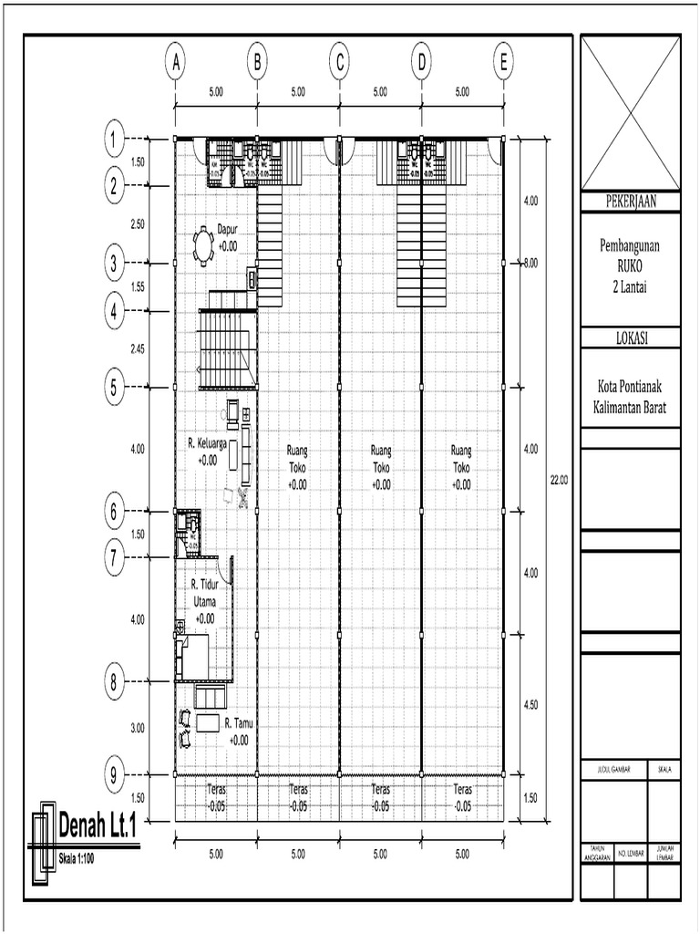 2.denah Lantai 1 | PDF