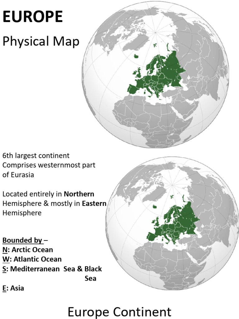 Physical Map of Europe MQGLQK | PDF
