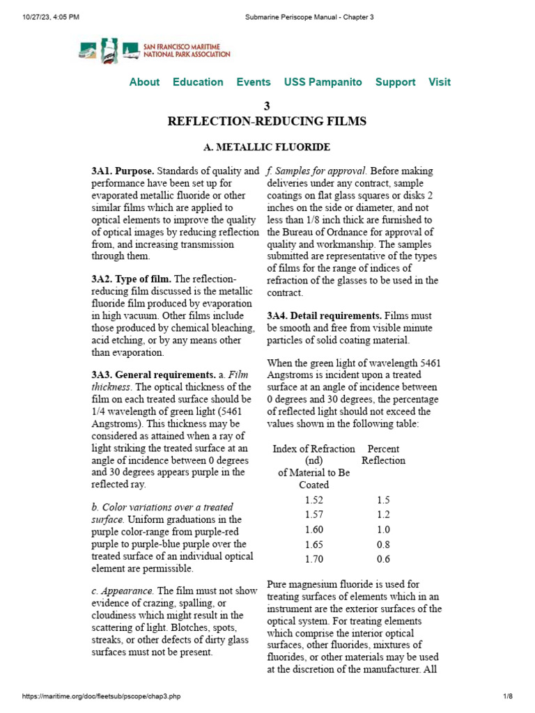 Submarine Periscope Manual - Chapter 3 | PDF