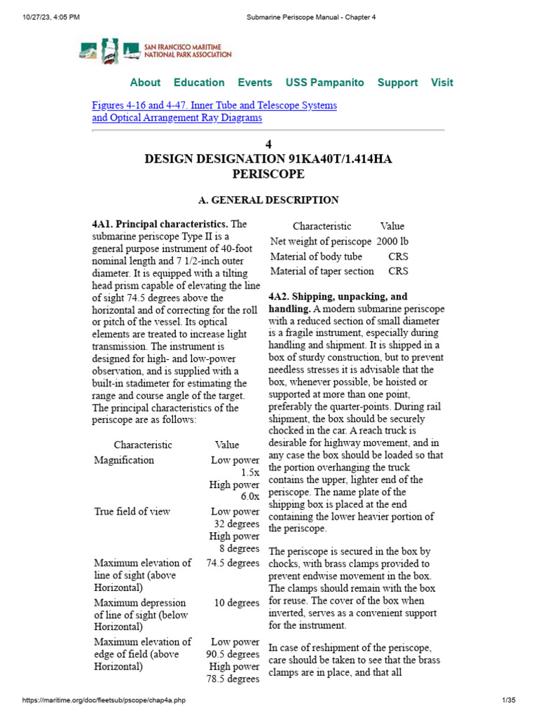 Submarine Periscope Manual - Chapter 4 | PDF