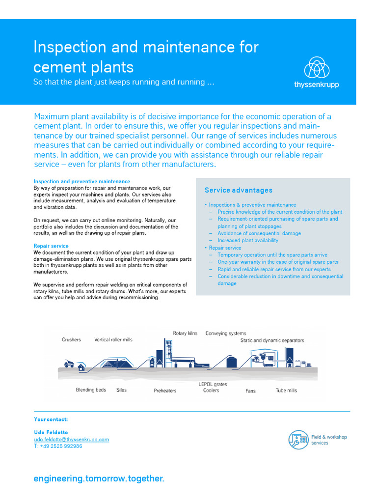 Flyer Thyssenkrupp Mechanical-Inspection Cem en | PDF