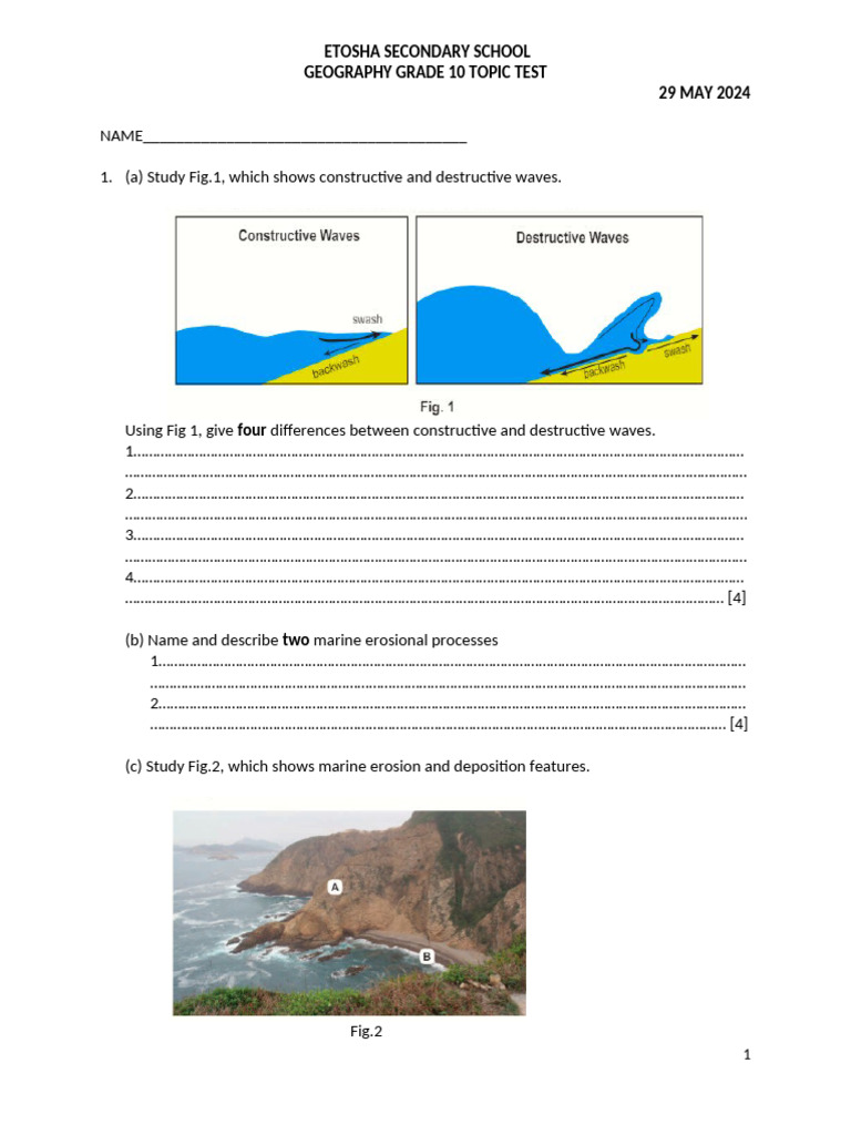 Coastal Test | PDF