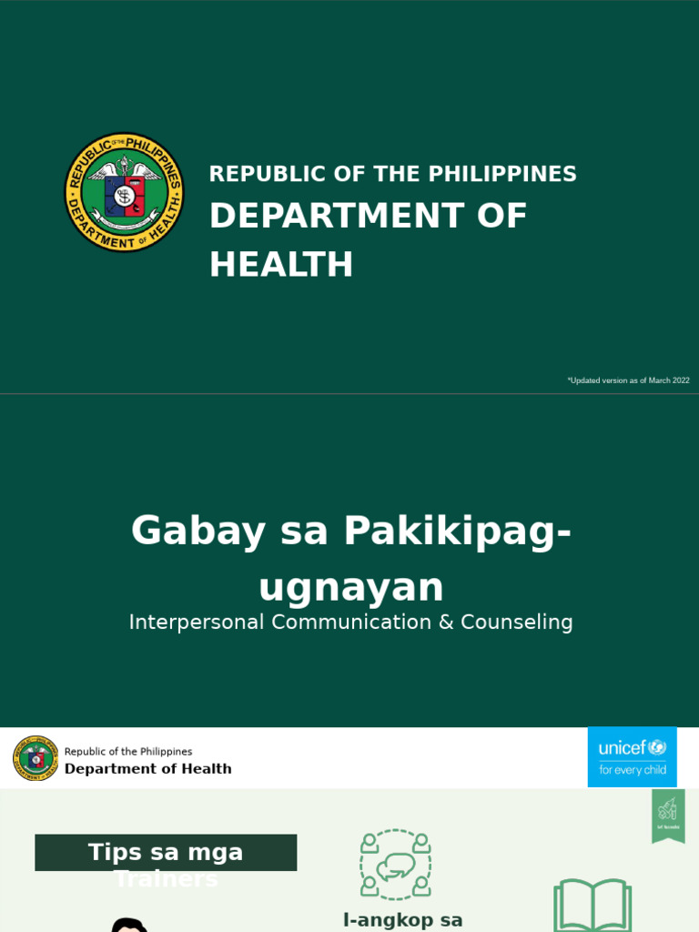 (PMCDD) Bakuna Champions Training Deck - Module 2 Interpersonal ...