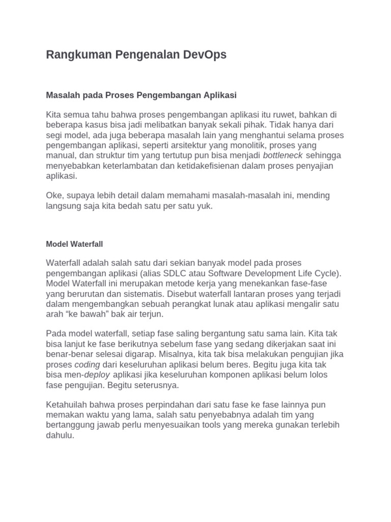 Materi Dicoding Dvops | PDF