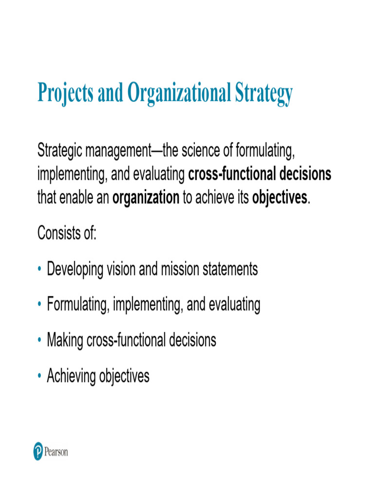 Projects and Organizational Strategy | PDF