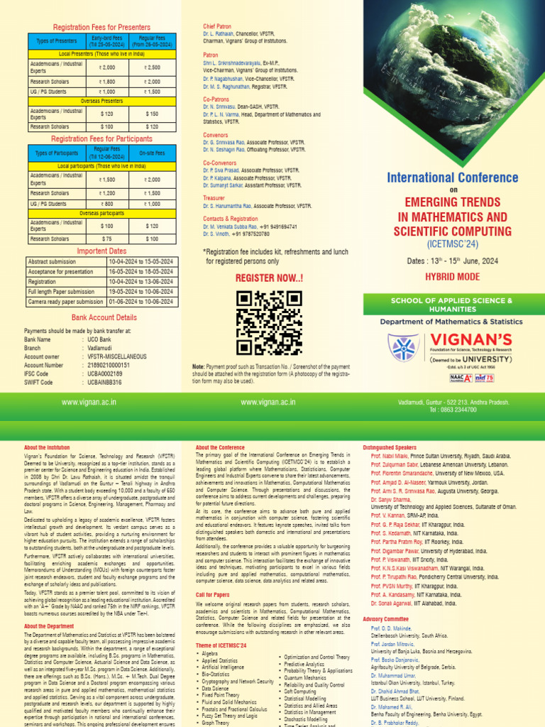 Brochure ICETMSC-24 | PDF