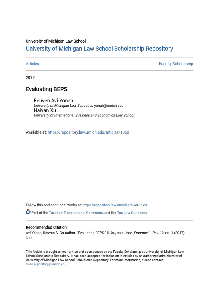 Evaluating BEPS | PDF