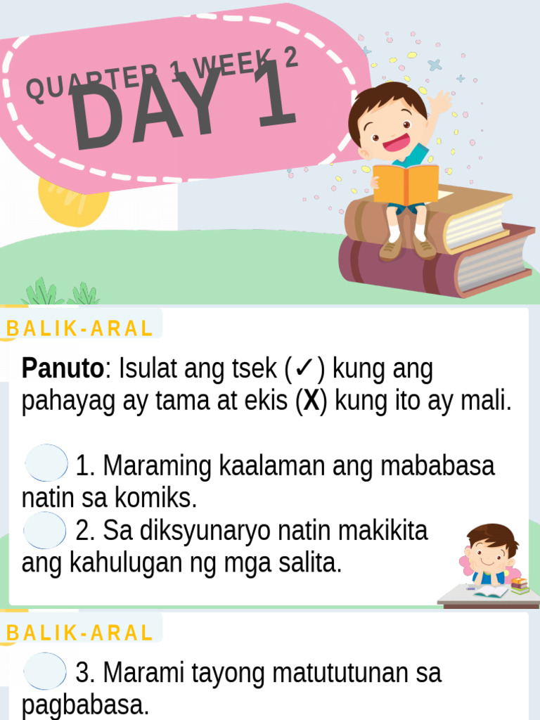 G5Q1 Week 2 Esp | PDF