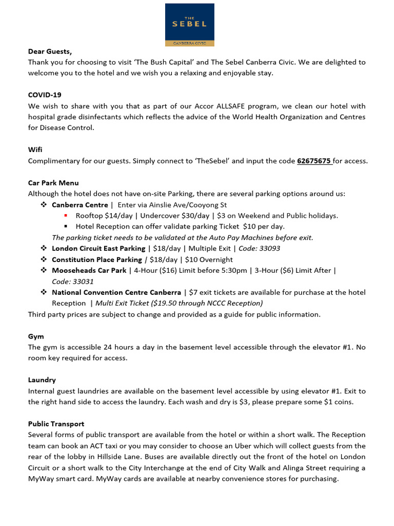 Welcome Letter | PDF