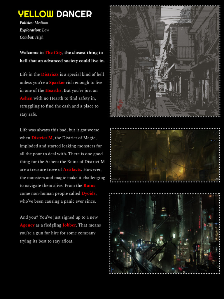 Yellow Dancer - Pitch | PDF